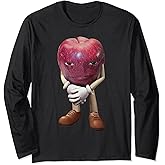 Amazon.com: Me Asf Apple Funny Apple With Face Meme Wapple T-Shirt ...