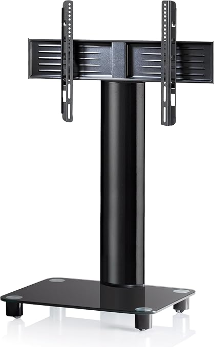 VCM TV Standfuß Rack LED Halterung Halter Ständer Fernseh Alu Glas ...