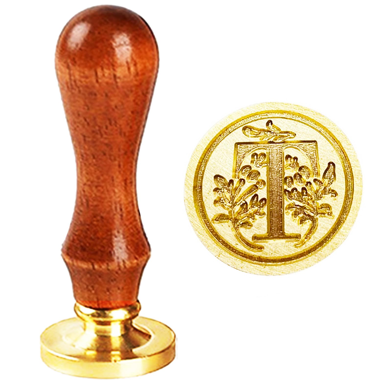 Vintage Retro Classic Wooden 26 Letter A-Z Alphabet Initial Assorted Color Sealing Seal Wax ...