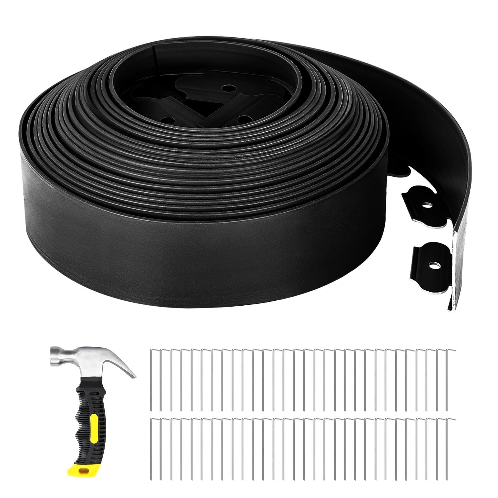 GROWNEER 4 in Tall, 66FT Landscape Edging, Rubberific Garden Edging ...