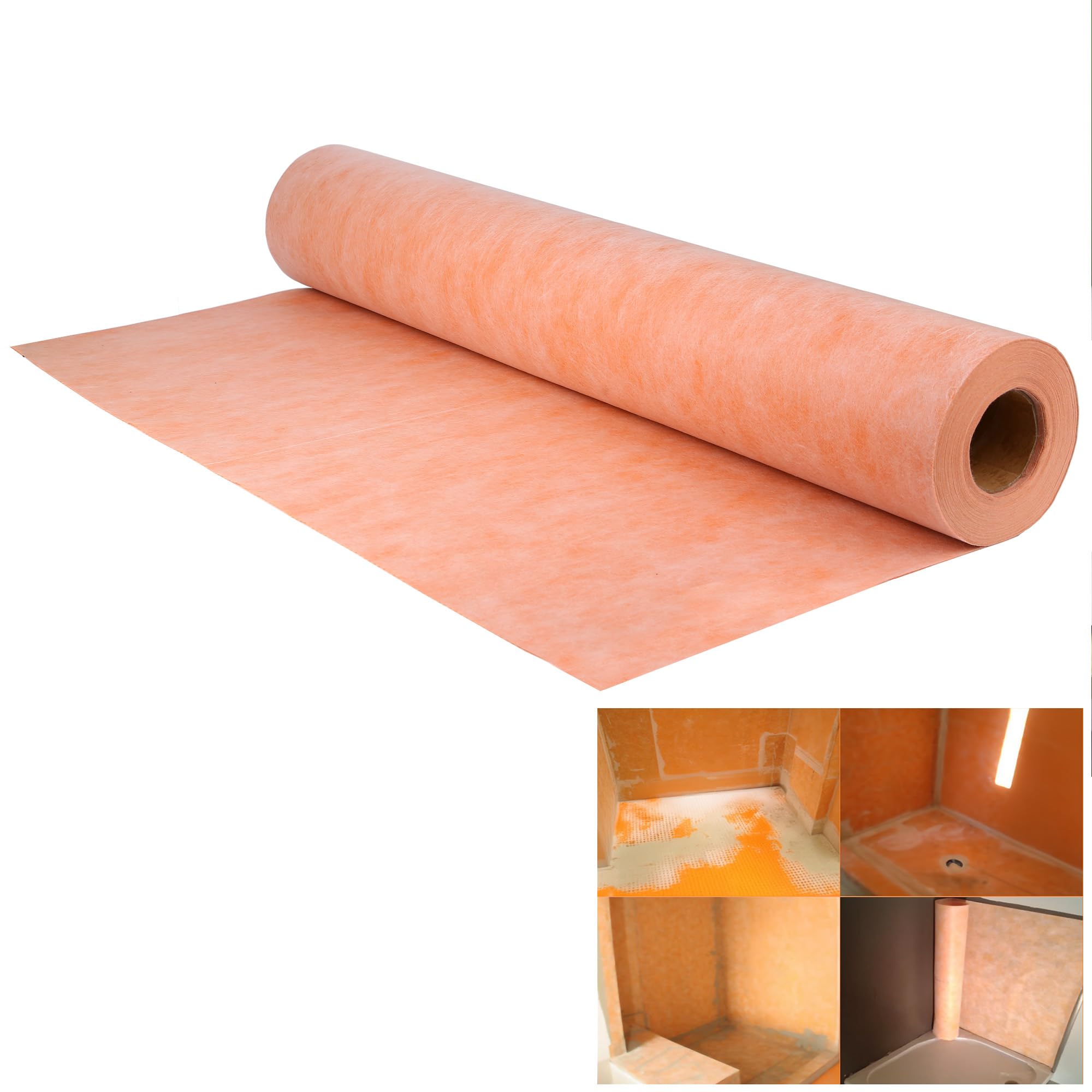 Professional Waterproof Membrane for Shower,- 3.3 FT x 98.5 FT Roll ...
