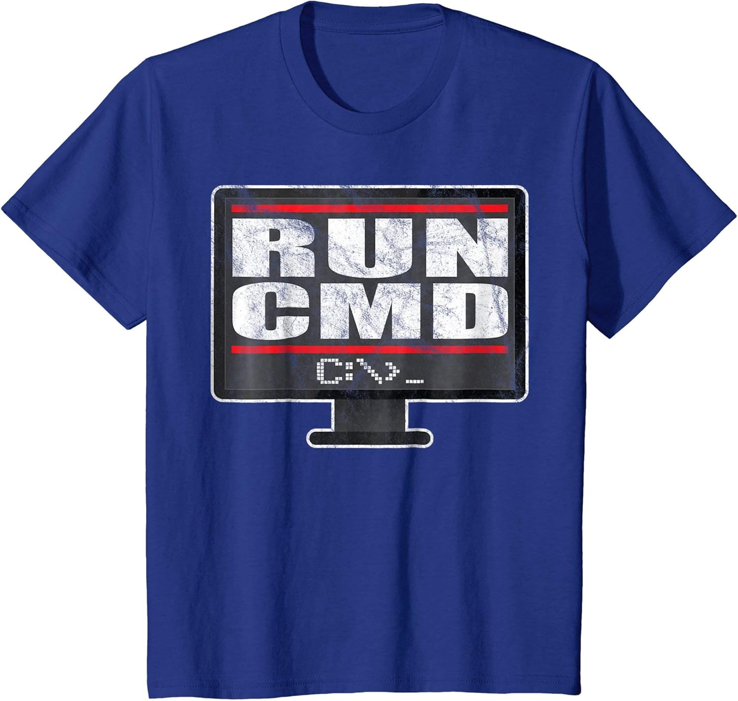 Amazon.com: RUN CMD Shirt Gift for Computer Nerd and Software ...