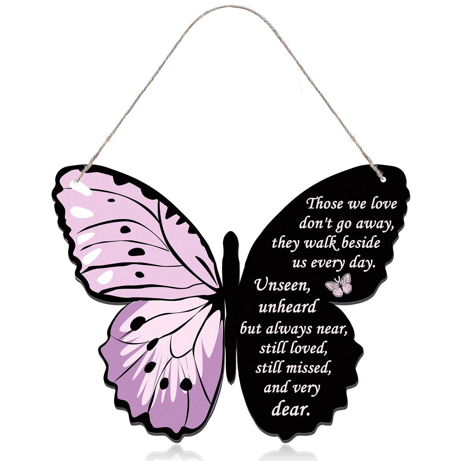 Sympathy Gifts Memorial Bereavement Gift Acrylic Butterfly Wall Hanging ...