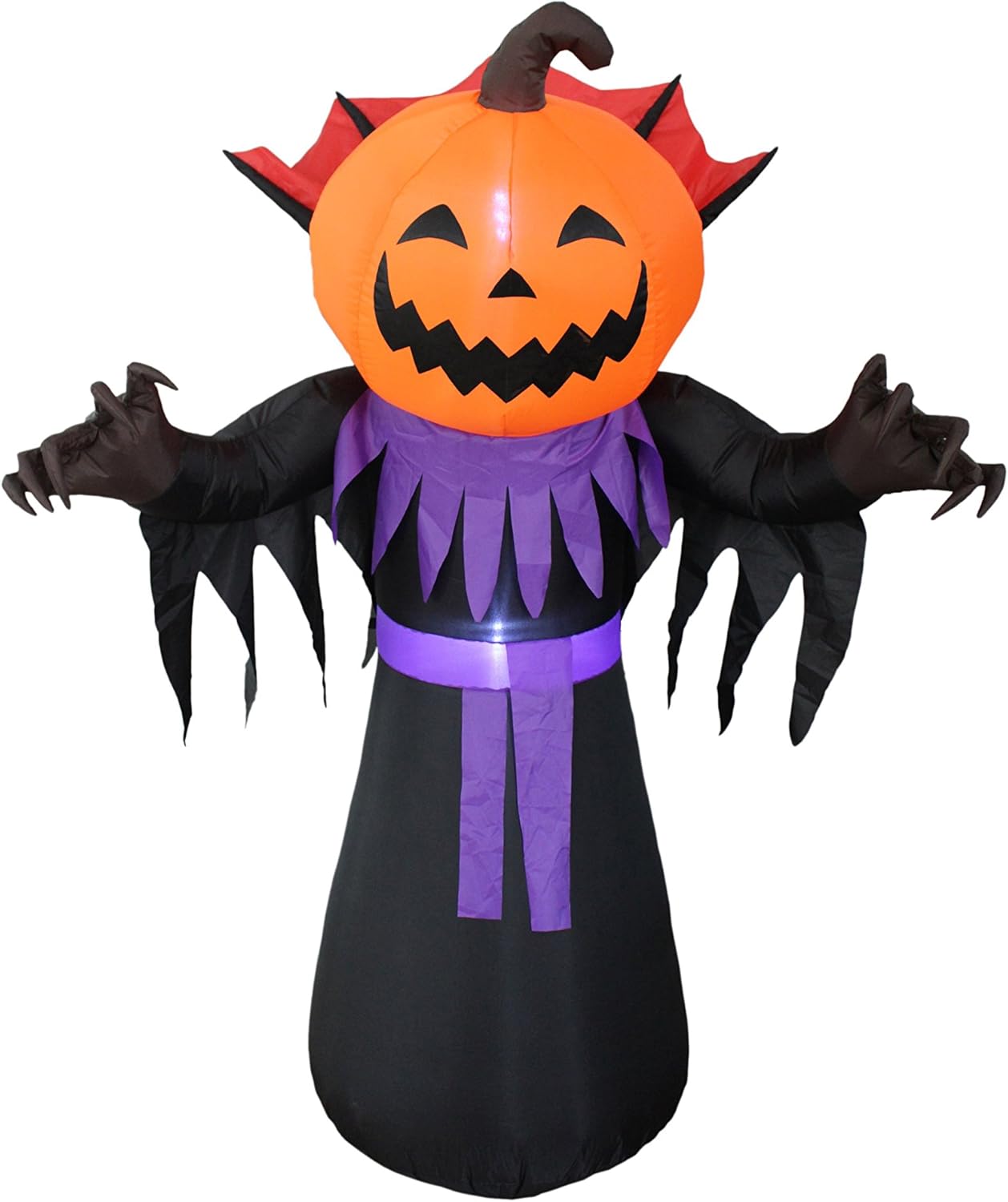 Amazon.com: 6 Foot Tall Halloween Inflatable Pumpkin Head Monster with ...