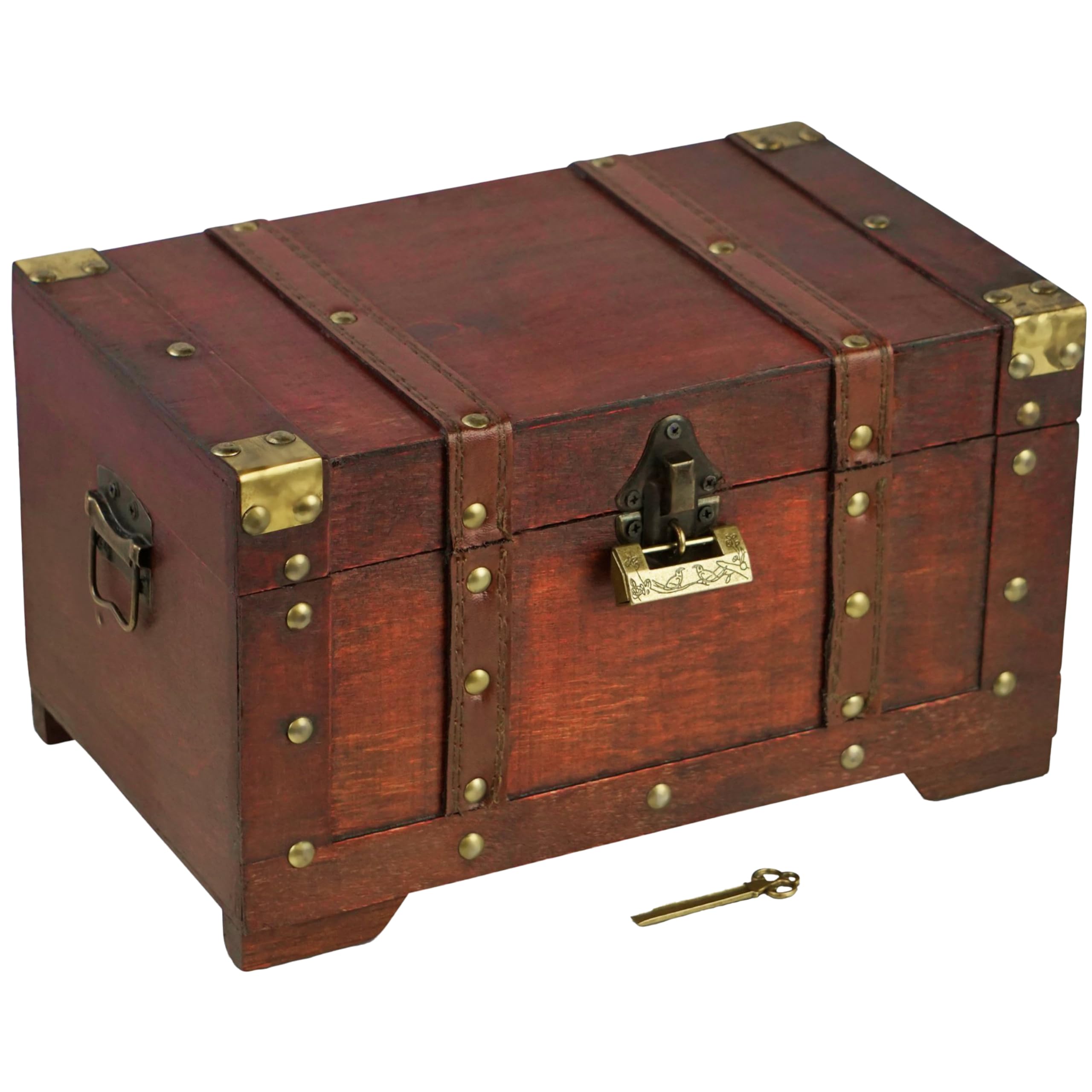Brynnberg Pirate Treasure Chest Storage Box - 11 x6.7 x 6.3 Inches ...