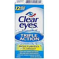 Amazon.com: Clear Eyes Triple Action Relief Eye Drops 0.50 oz (Pack of ...