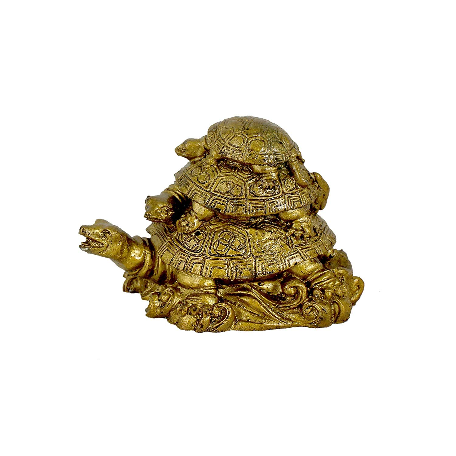 Buy FMW COLLECTION Feng Shui Triple Tortoise Turtle Family for ...
