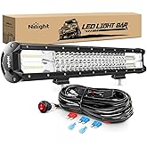 Amazon.com: Nilight 22 Inch Side Shooter LED Light Bar Quadruple Row Spot Flood Combo Lights w ...