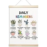 Amazon.com: Gentle Reminders Positive Affirmations Canvas Wall Art ...