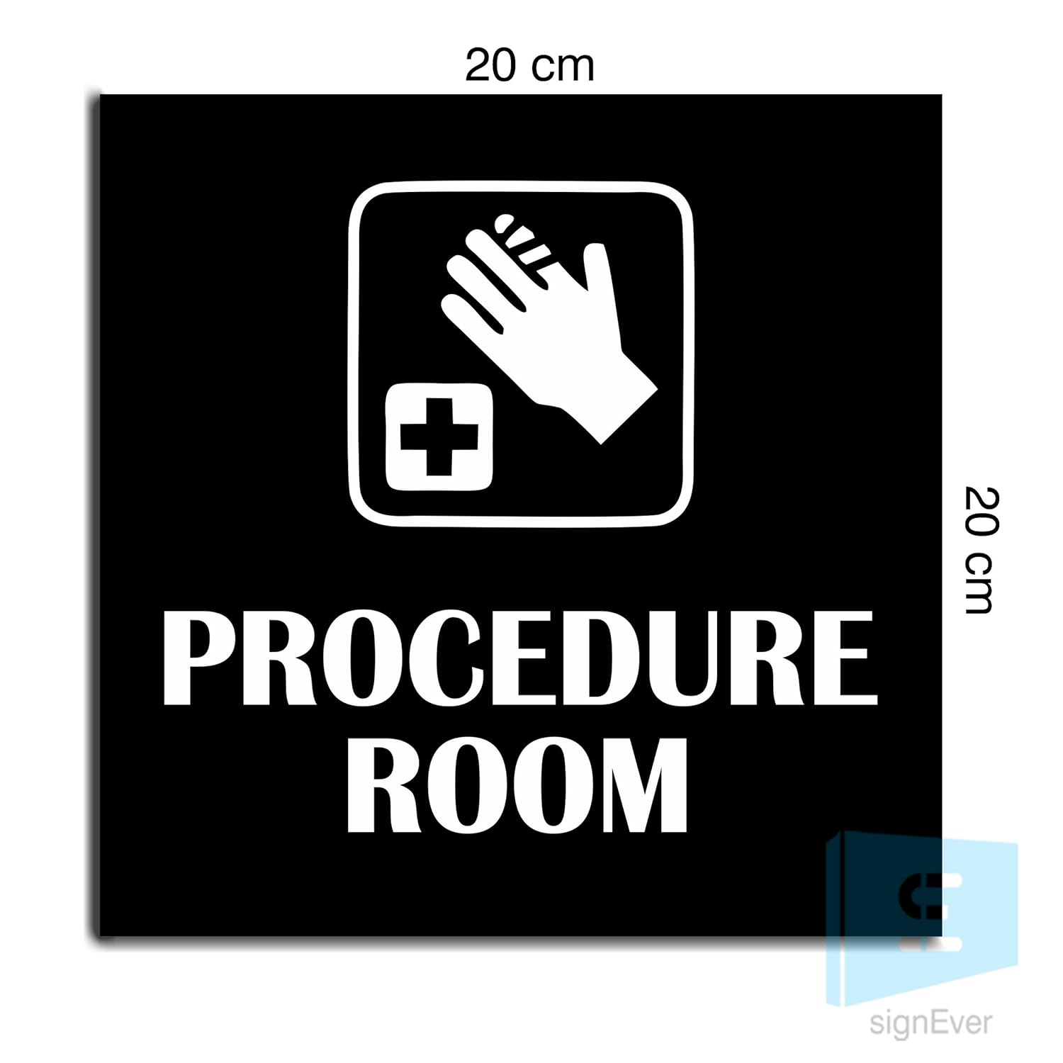 SIGN EVER Procedure Room Sign Board with Double Side Adhesive Tape ...