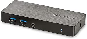 Amazon.com: VisionTek VT1000 Universal Dual Full HD USB 3.0 Laptop Monitor Docking Station ...