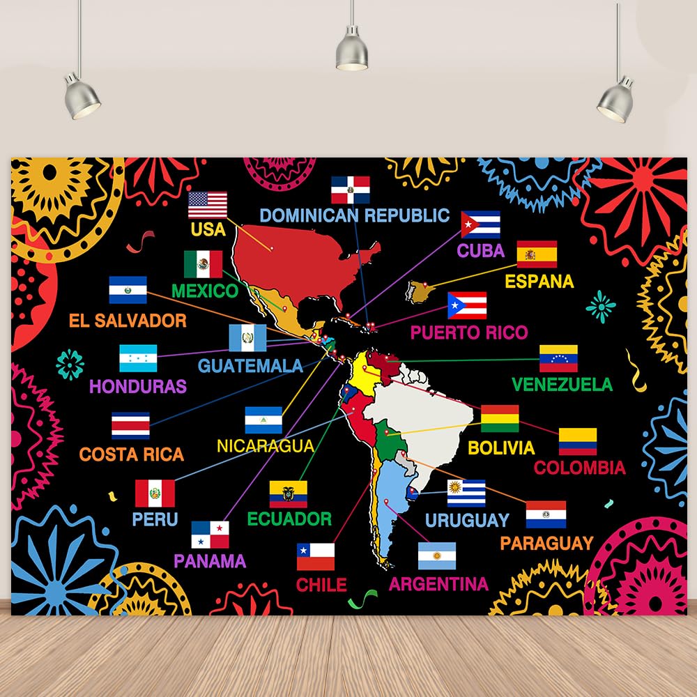 Hispanic Heritage Month Decorations Banner Spanish Classroom Decor ...