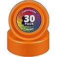 Amazon.com: DecorRack 30 Small Plastic Plates, Heavy Duty 7 inch ...
