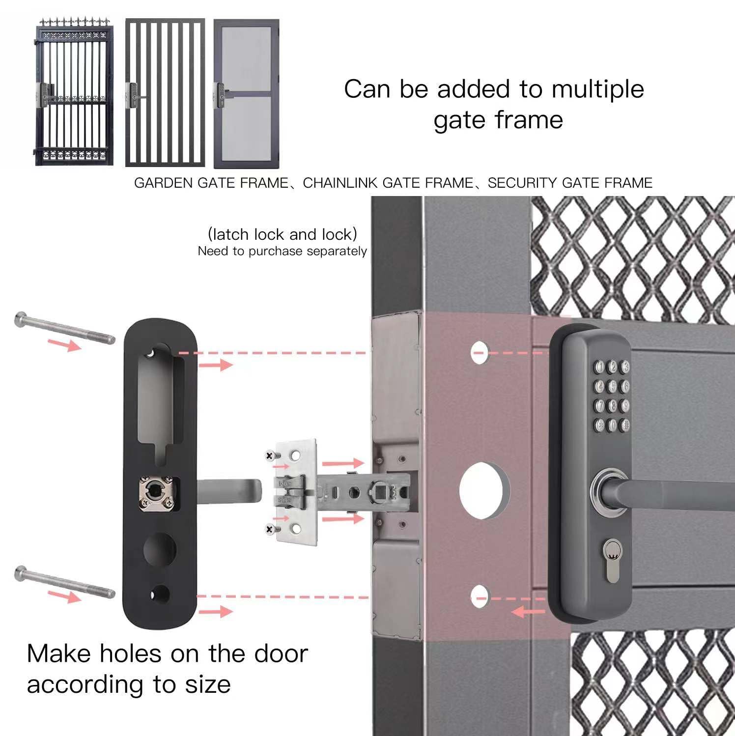 Mua Metal Gate Lock Box - for Installing Mechanical Combination Lock on ...