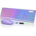 Amazon.com: Wireless Keyboard and Mouse Combo, RGB Backlit ...