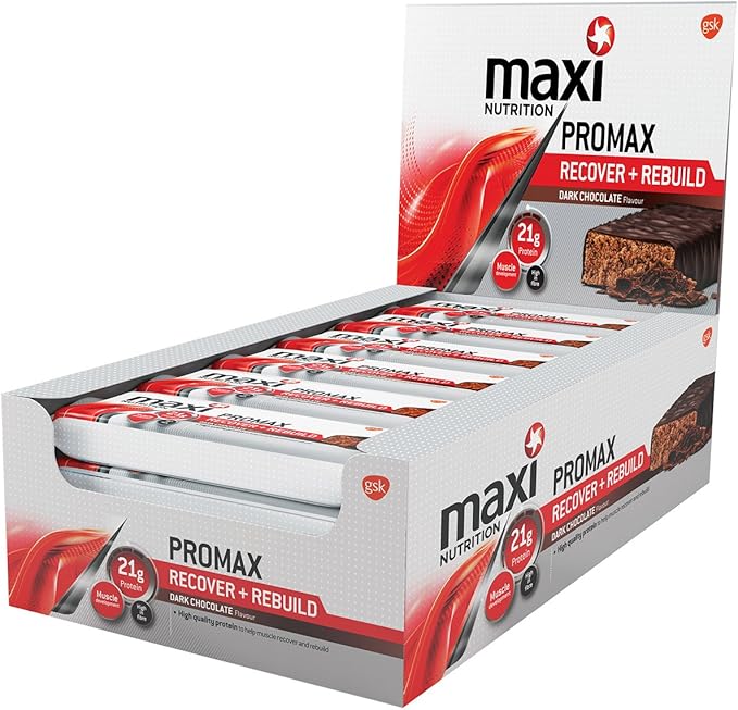 MaxiNutrition Promax Bars, 60 g - Dark Chocolate, Pack of 12: Amazon.co ...
