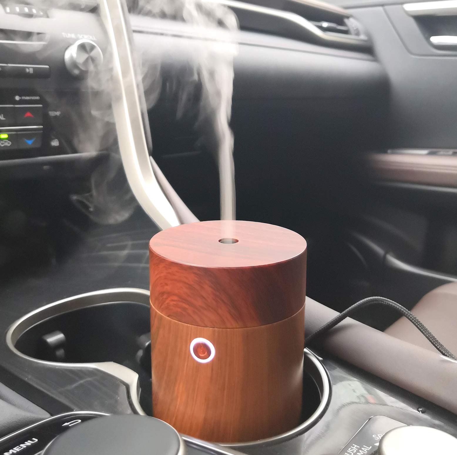 Amazon.com: Mini USB Car Diffuser Car Humidifier Ultrasonic Essential ...