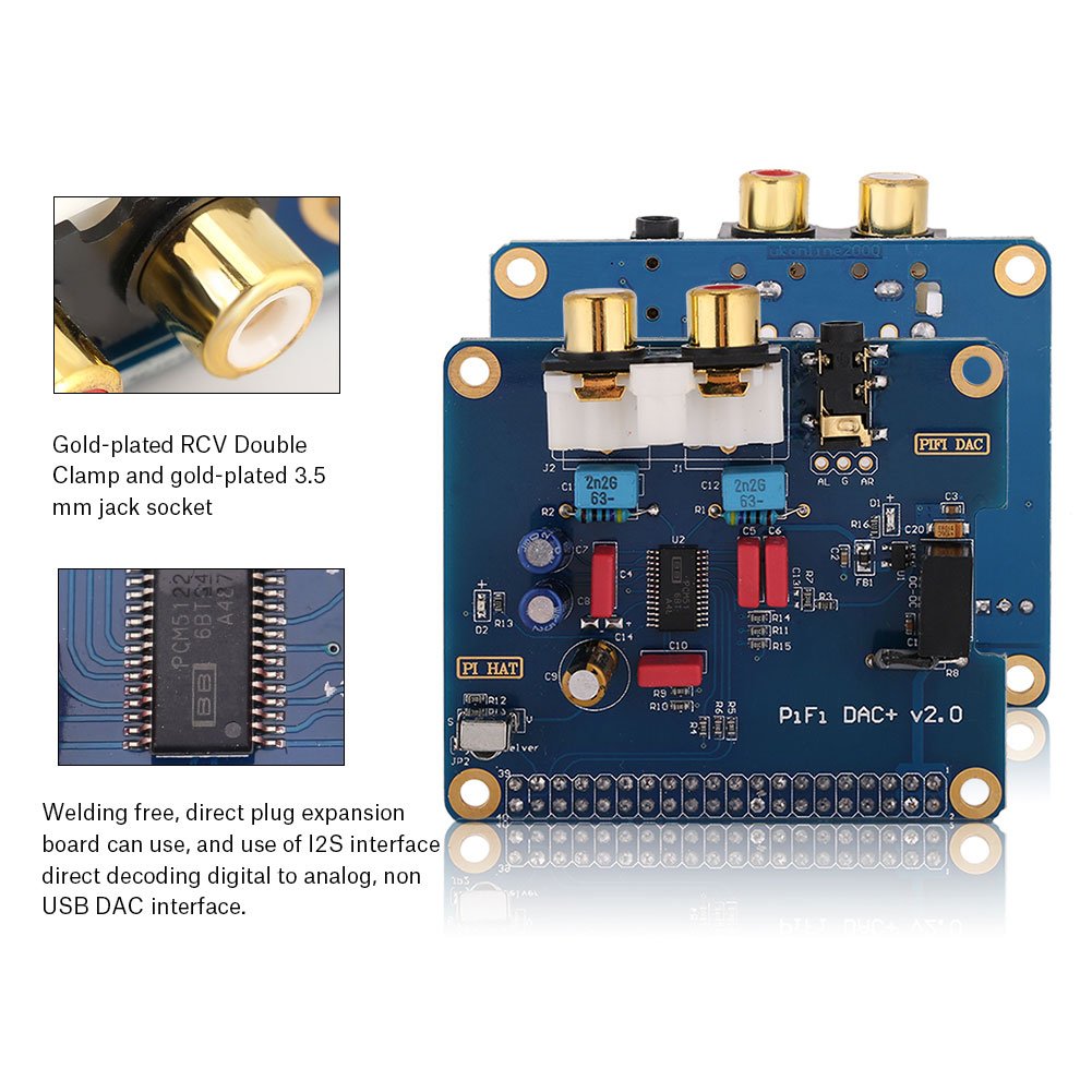 Mua Audio Card I2S Interface PiFi DIGI DAC + HIFI DIGI Digital Sound ...