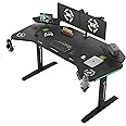 Amazon.com: X-WIN 63" Standing Gaming Desk, Wing-Shaped Computer Desk ...