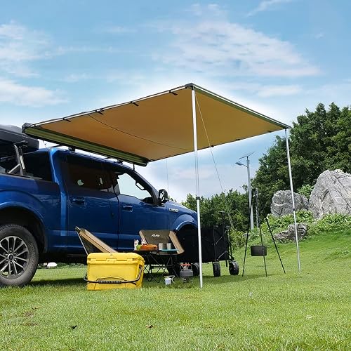 WOLFSTORM 6.56 x 8.2 Feet Retractable Car Side Awning Outdoor Pull Out ...