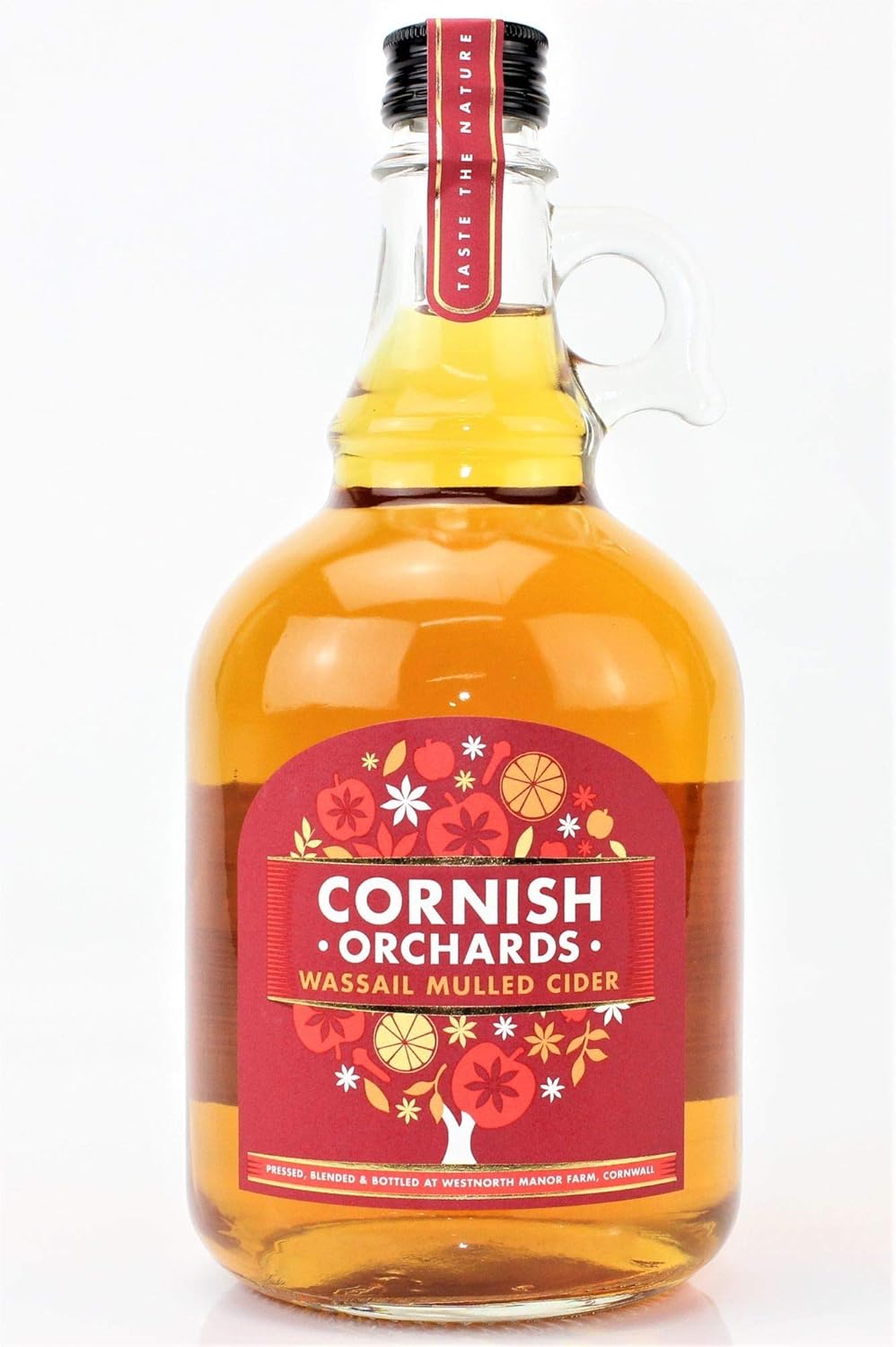 Wassail Mulled Cider 1 Litre Flagon - Cornish Orchards (ABV 4.0% ...