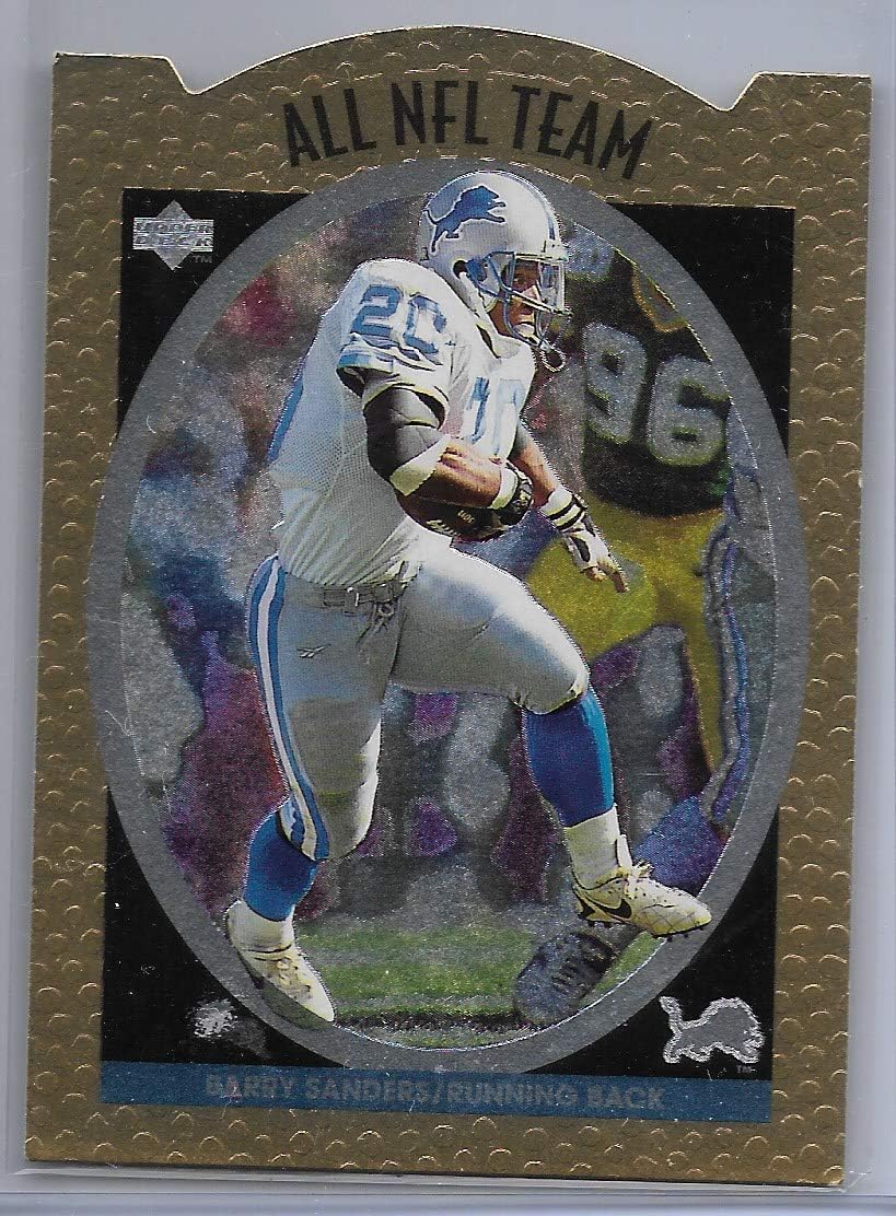 Amazon.com: 1996 Upper Deck Football Barry Sanders All-NFL Team Silver ...