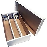 Amazon.com: (4) SUPER Shoe 3-Row Storage Box (3000 Ct.) - Corrugated ...