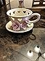 Amazon.com: Cosmos 1011 Fine Porcelain Rose Cup Tea Light Holder, 3 ...