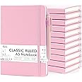 Amazon.com : feela 12 Pack Notebooks Journals Bulk, Hardcover Notebook Classic Ruled Lined ...