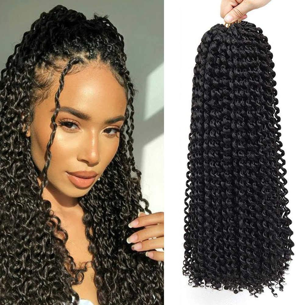 Passion Twist Crochet Hair 6Packs 18inch QingJun- Bohemian Pre Looped ...