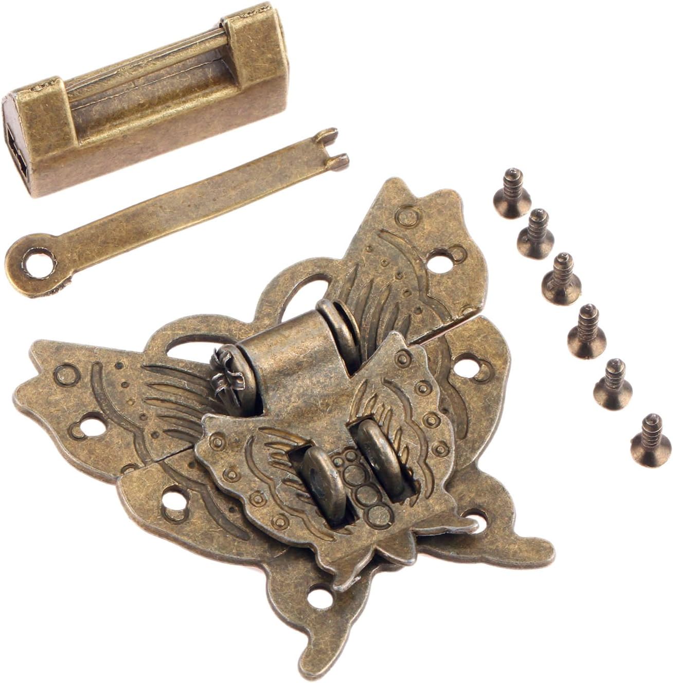 1 PC Retro Style Chinese Padlock Lock & 1 PC Hasp Lock Latch Clasp ...