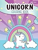 Unicorn Coloring Book: For Kids Ages 4-8 (US Edition): Bear, Silly ...