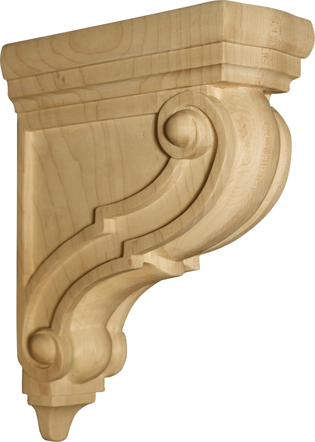 Athens Bar Corbel in Soft Maple - Dimensions: 12 1/4 x 3 1/2 x 8 inches ...