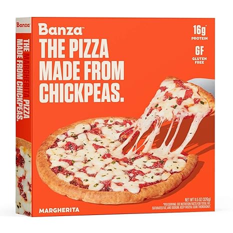 Amazon.com : Banza Margherita Frozen Pizza Made From Chickpeas - High ...