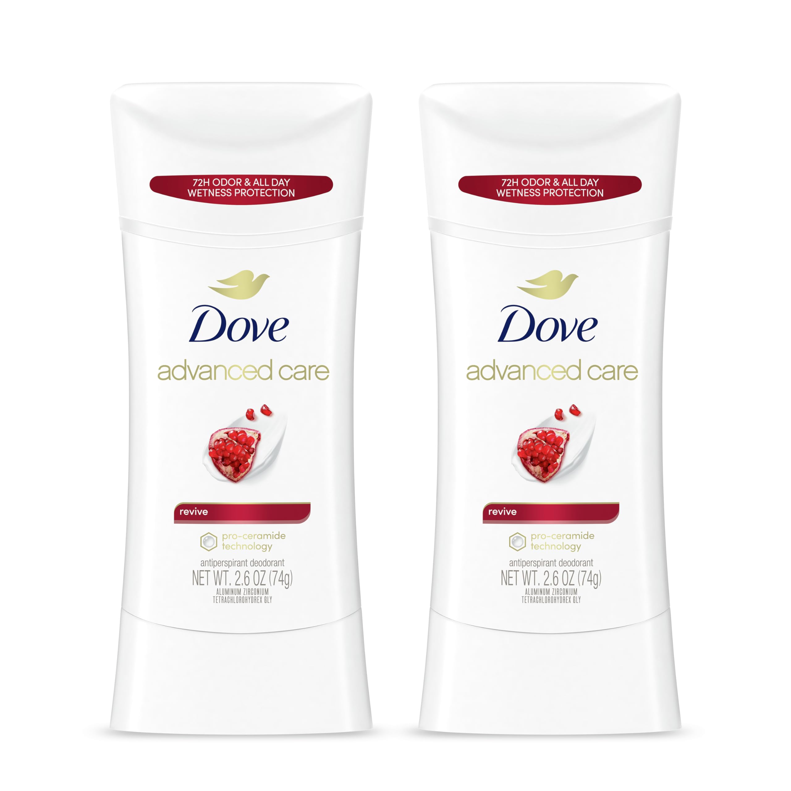 Dove Advanced Care Antiperspirant Deodorant Stick Revive 12 Pack helps ...