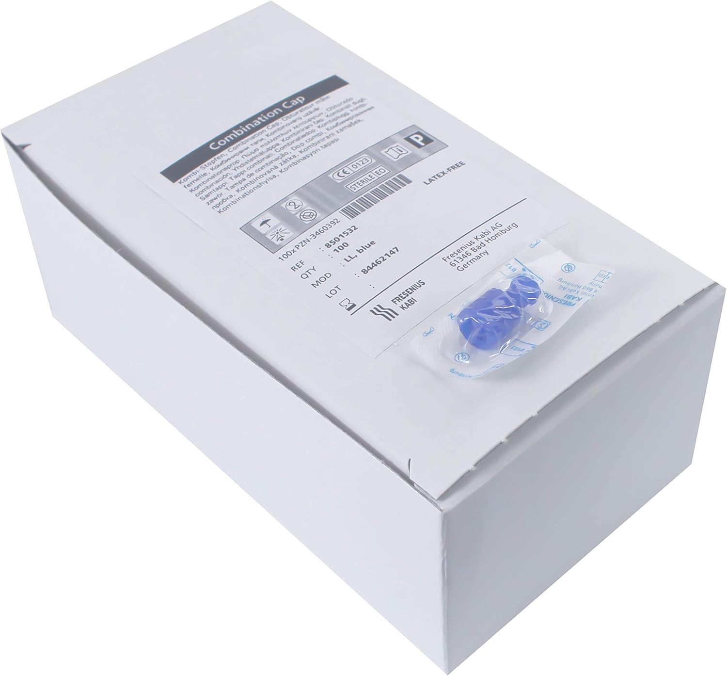 100 Combination Plug plug single sterile packaging – Blue – BigaMart