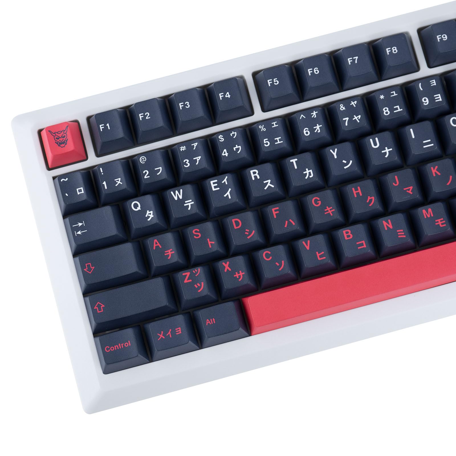 Mua 129 Keys Red Black Japanese Keycaps, Dye Sublimation PBT Customized ...