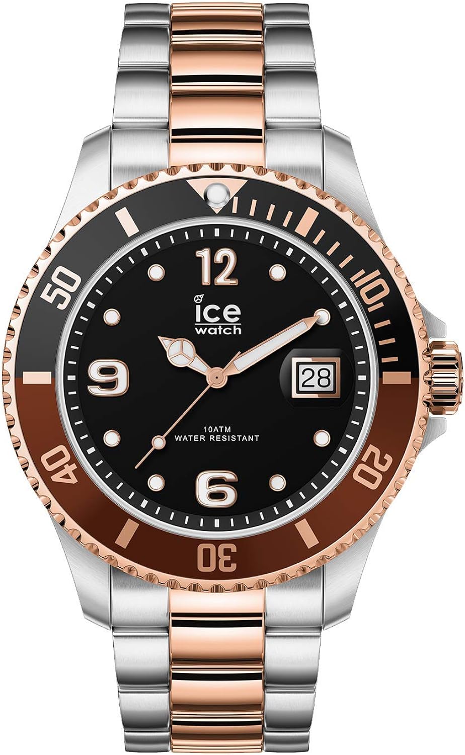 Ice-Watch - ICE steel Chic silver rose-gold - Men's wristwatch with ...