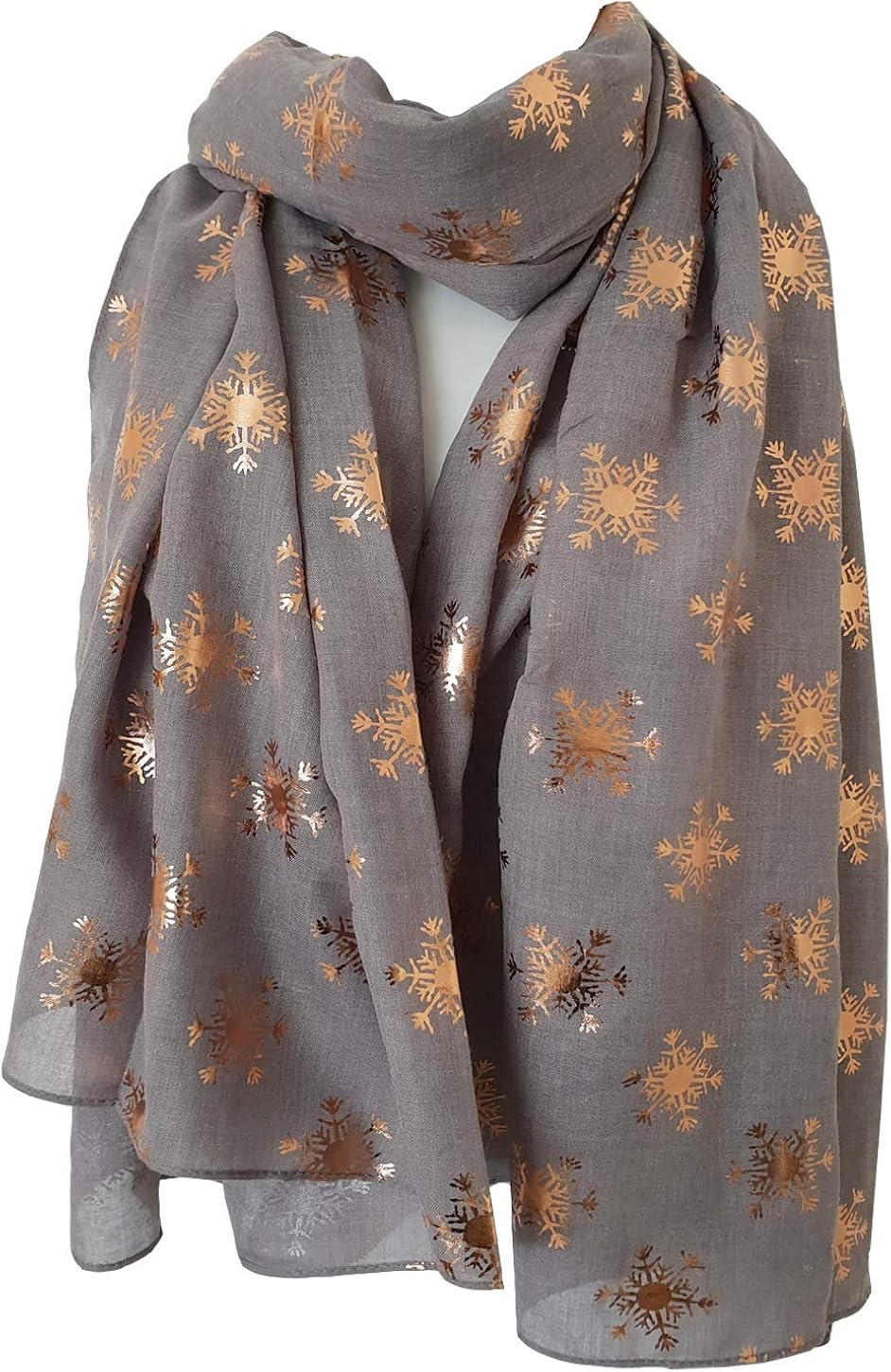 Snowflake Scarf Glitter Christmas Frozen Snow flakes Womens Large Gift ...