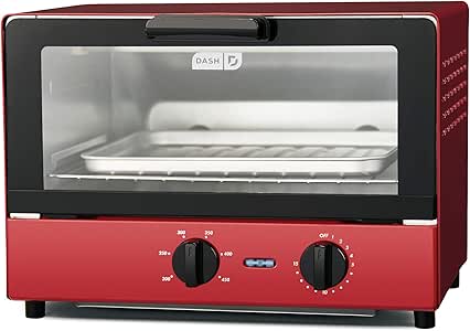 Amazon.com: Dash Compact Toaster Oven Cooker for Bread, Bagels, Cookies ...