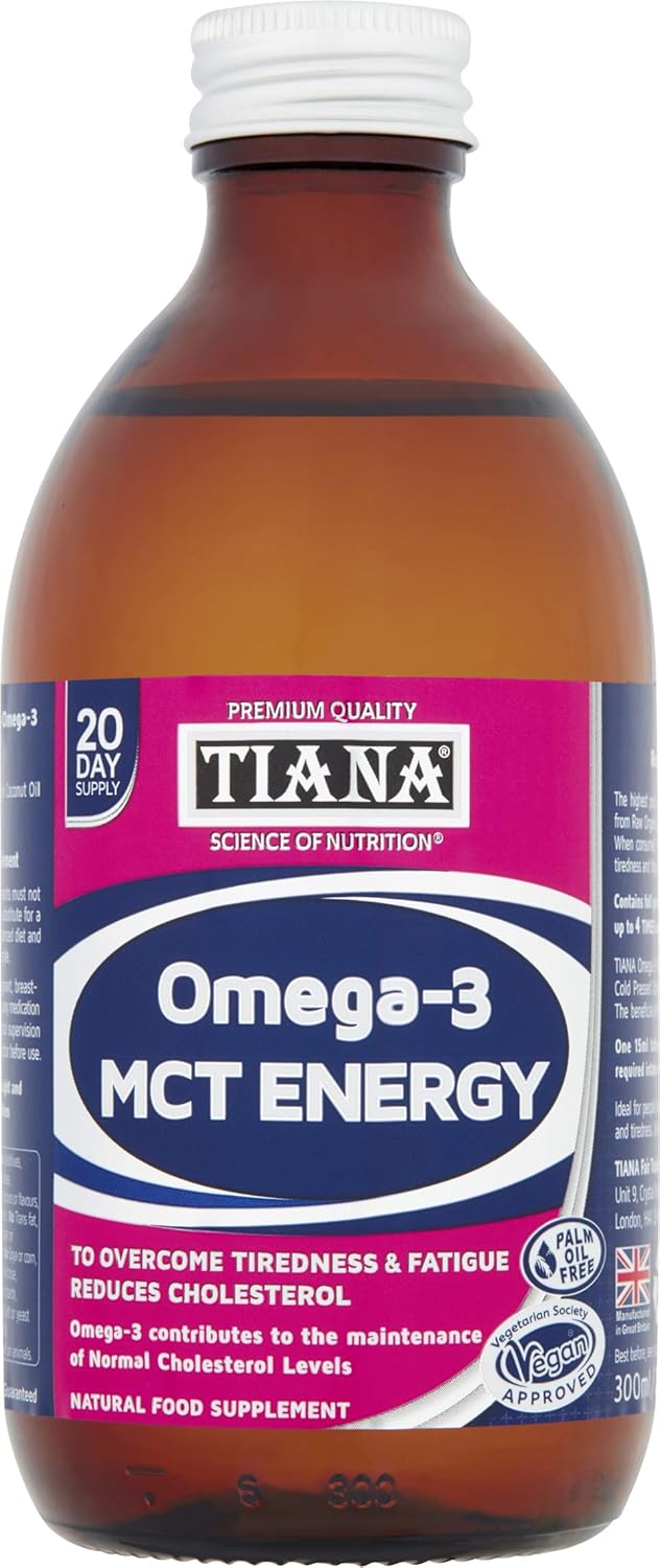 TIANA 100% MCT Oil with Omega 3 | 300ml | Premium Quality and High ...