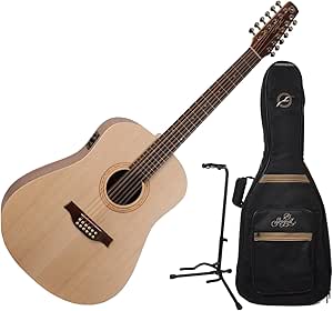 Amazon.com: Seagull Excursion Walnut 12-String Acoustic Electric Guitar ...