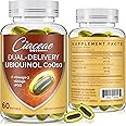 Amazon.com: Ubiquinol CoQ10 600 MG Softgels with Omega-3 & Shilajit & PQQ, Advanced Dual ...