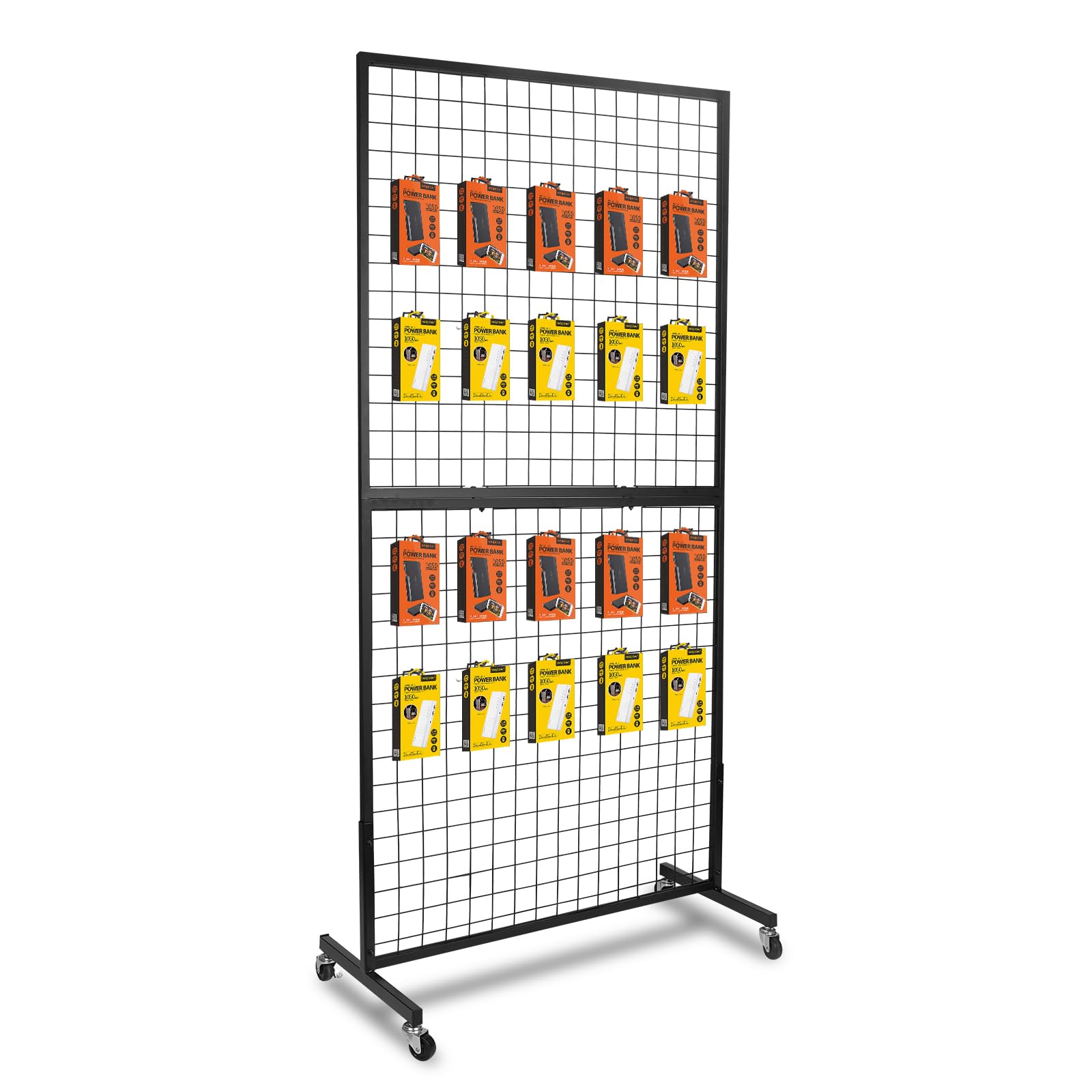 Mua 3'x 6' Two-Double Gridwall Panel Display Stand with T-Base, Black ...