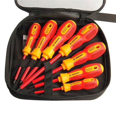Slotted and Phillips Insulated Electrical Screwdriver Set 1000 Volt ...