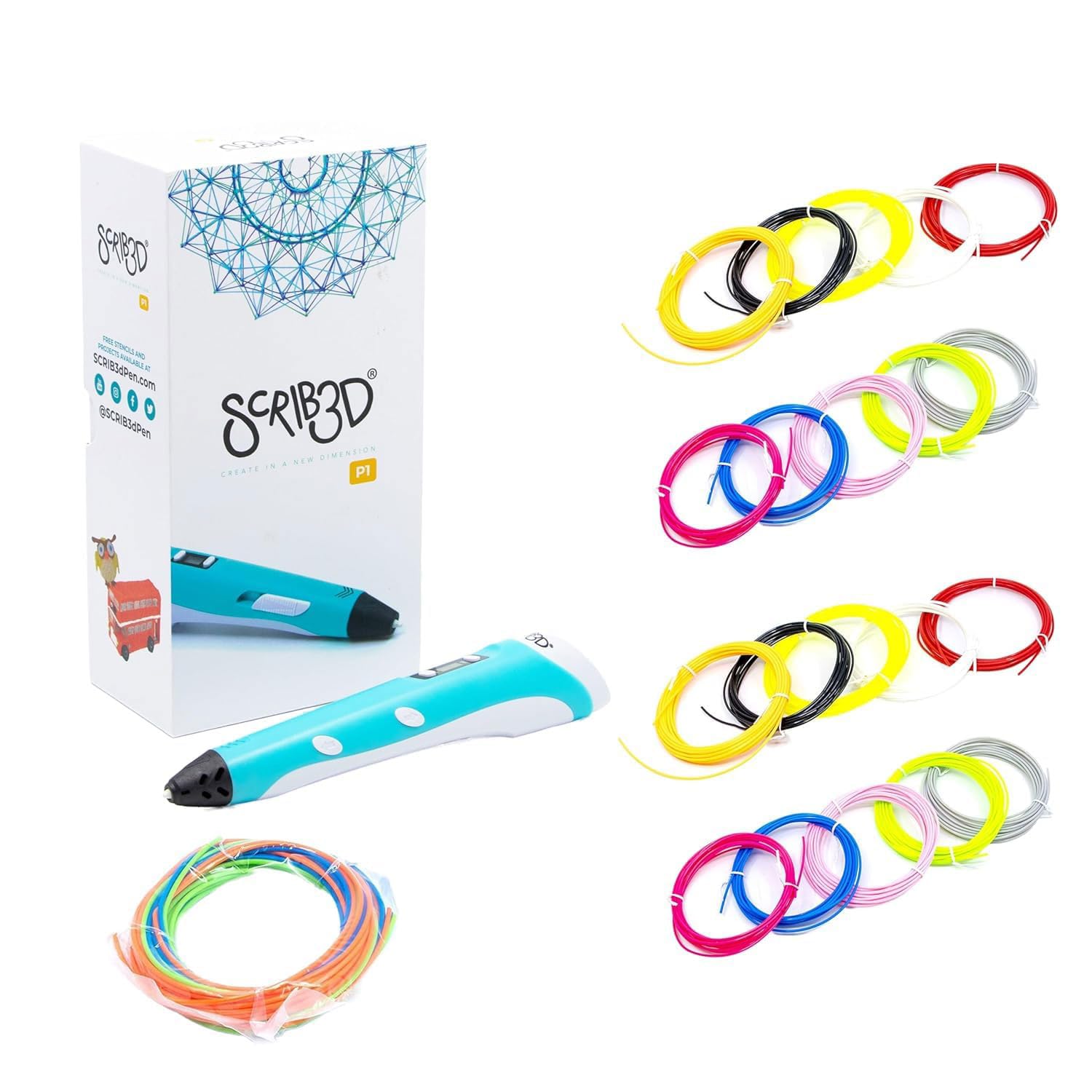 Mua SCRIB3D P1 3D Pen - The Ultimate Creative Bundle with 230 Feet of ...