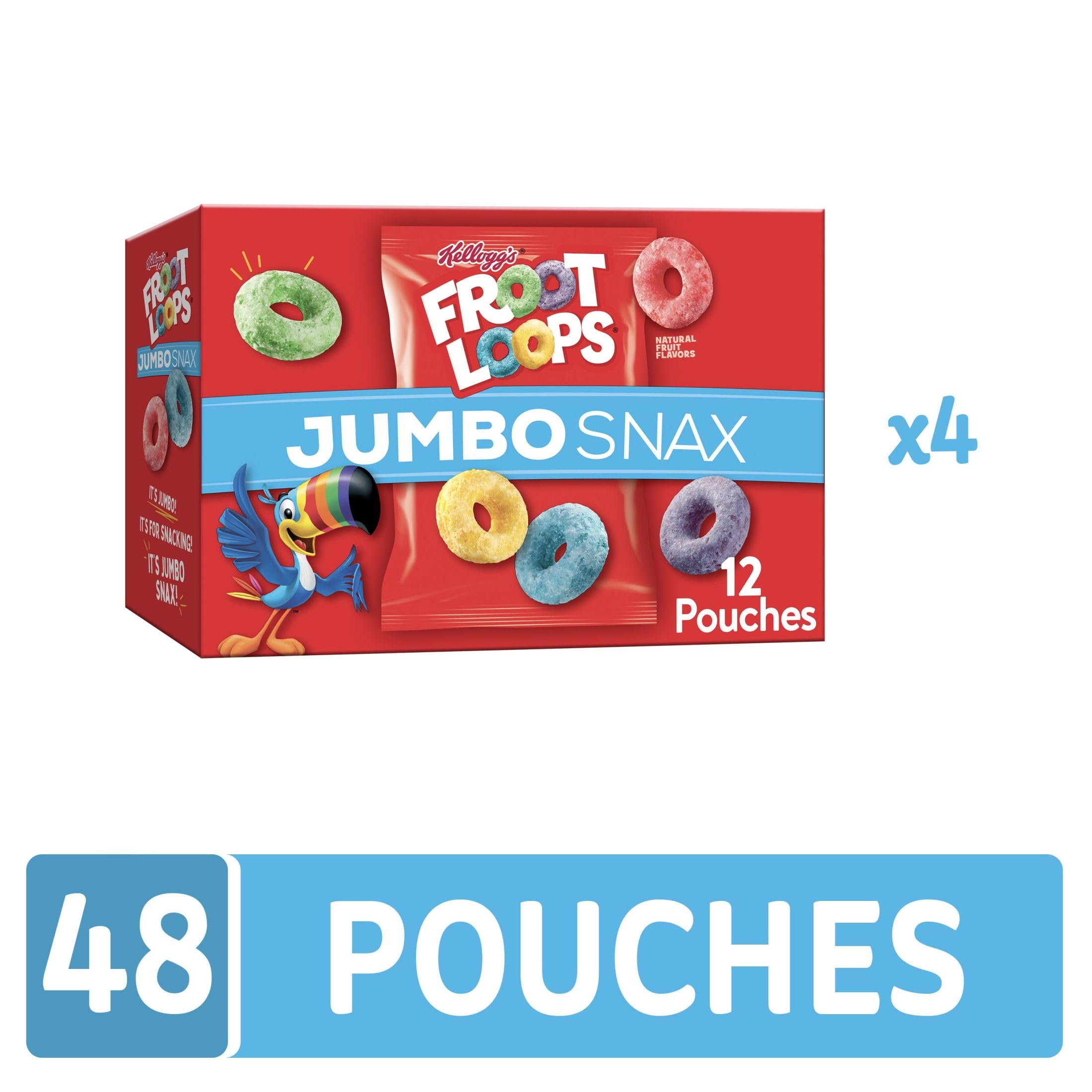 Mua Froot Loops Jumbo Snax Cereal Snacks, Kids Snacks, Fruit Flavored ...