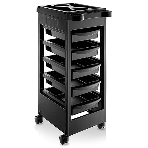Saloniture Beauty Salon Rolling Trolley Cart with 5 Drawers in Kuwait ...