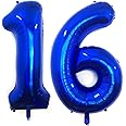 Amazon.com: 40 Inch Navy Blue 16 Number Balloons Giant Jumbo Huge 16 or ...