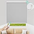 Amazon.com: Allesin Motorized Roller Blinds with Remote Control for Windows, Blackout Smart ...